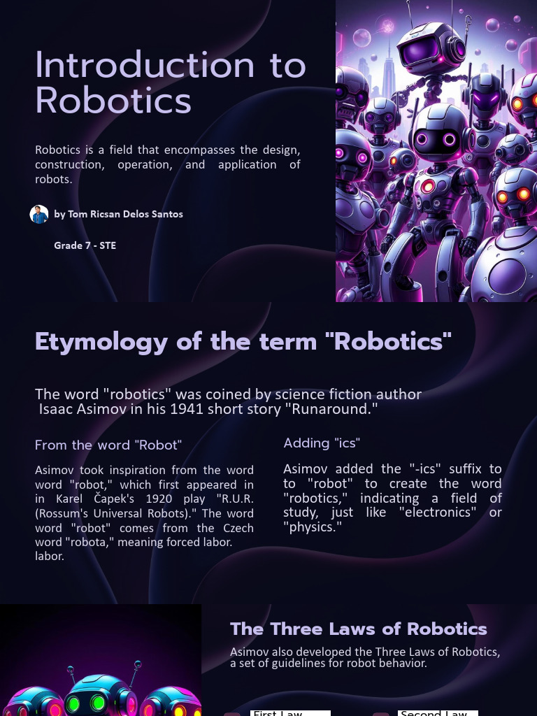 Introduction To Robotics Lecture - Ste 7 - Cre Tech | PDF