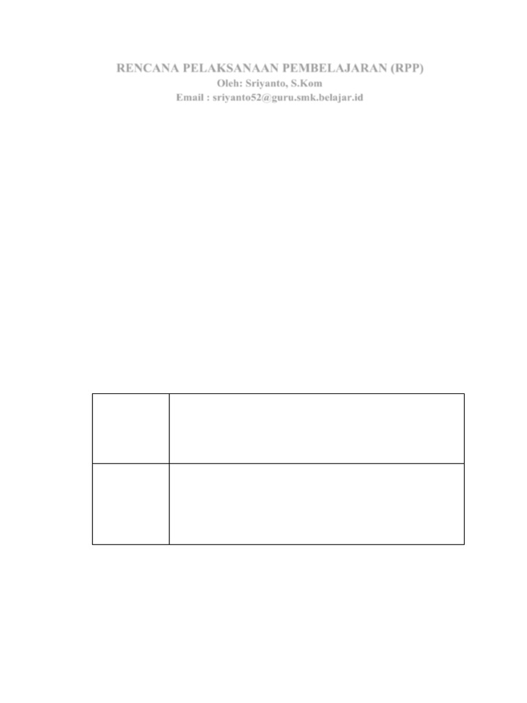 RPP Topologi Jaringan CPP 2021 | PDF