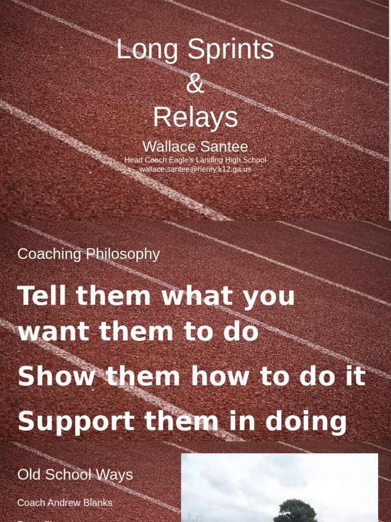 Long Sprints and Relays - Presentation | PDF