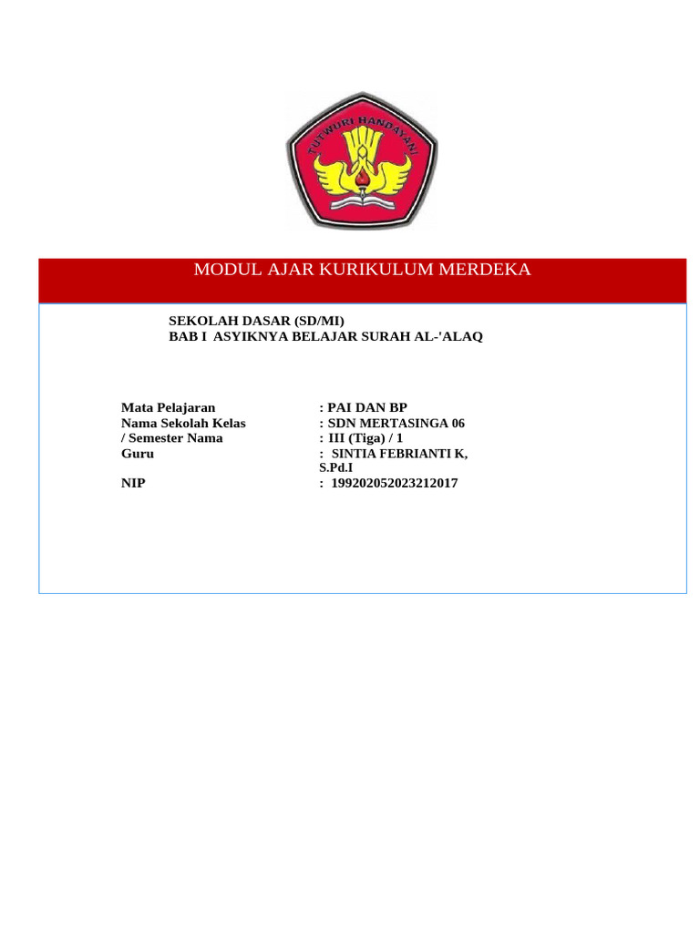 Modul Ajar KLS 3 | PDF