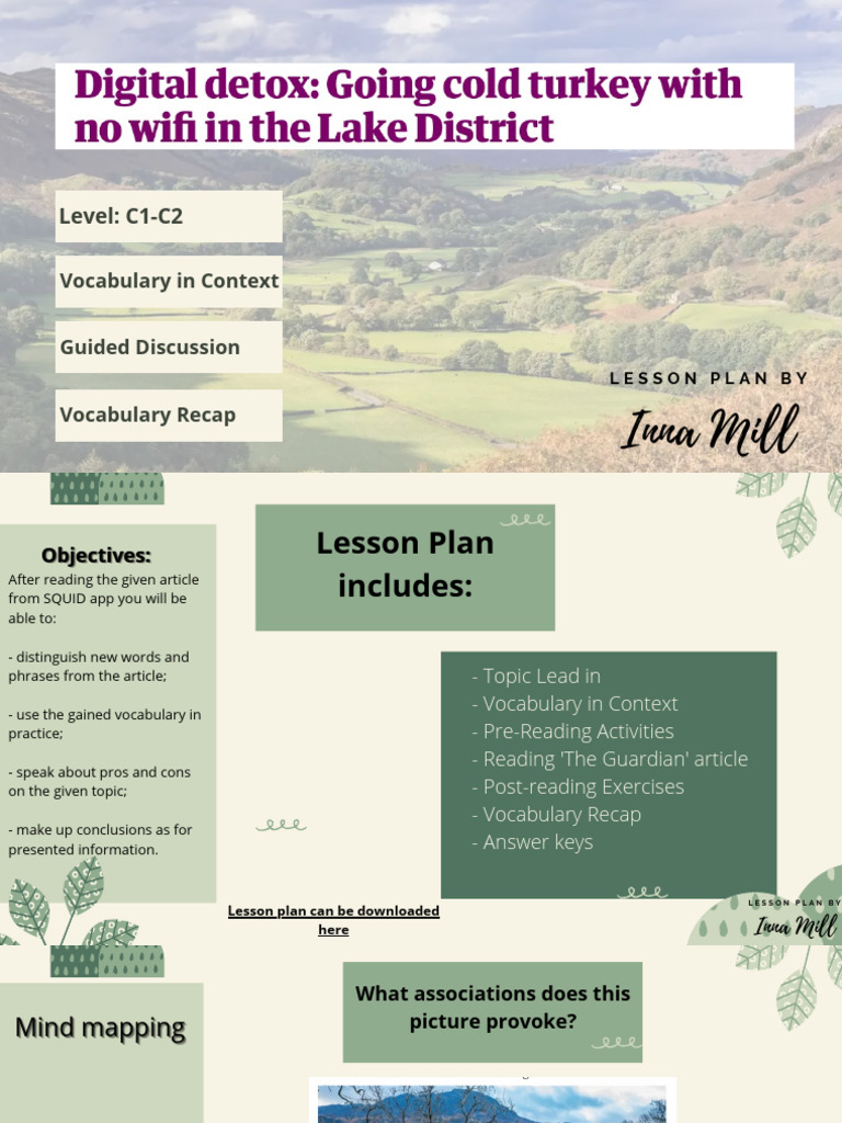 Level: C1-C2: Vocabulary in Context Guided Discussion Vocabulary Recap ...