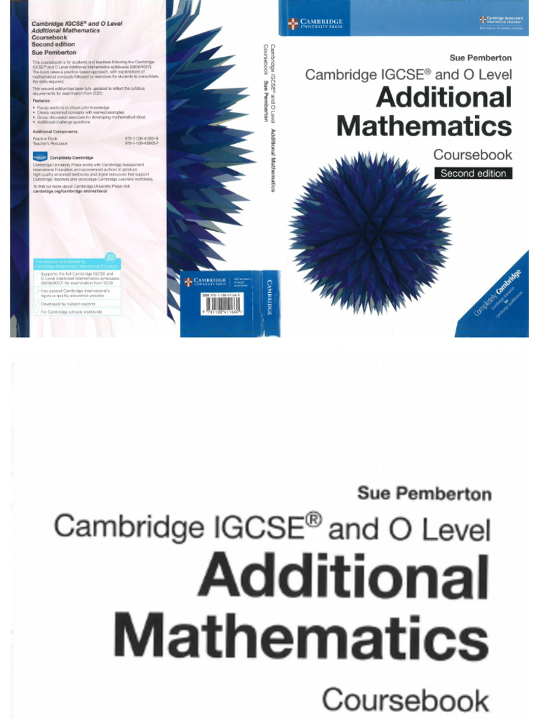 Additional Maths Book by Sue Pemburton (2nd Edition) | PDF