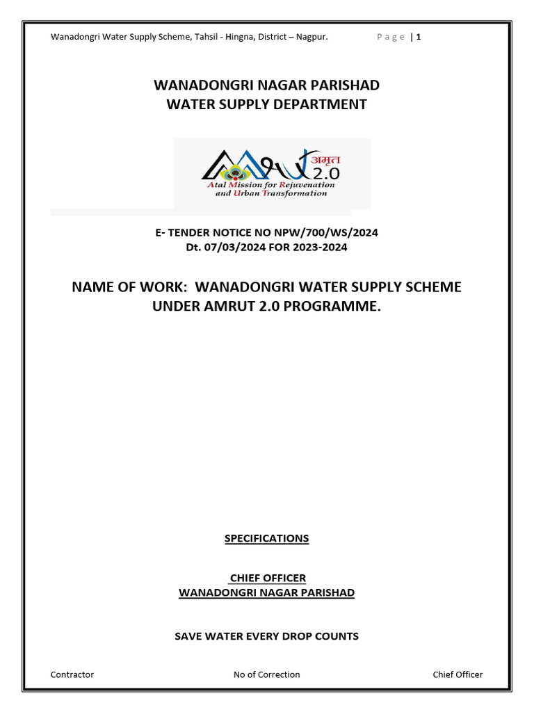 Tender Document | PDF