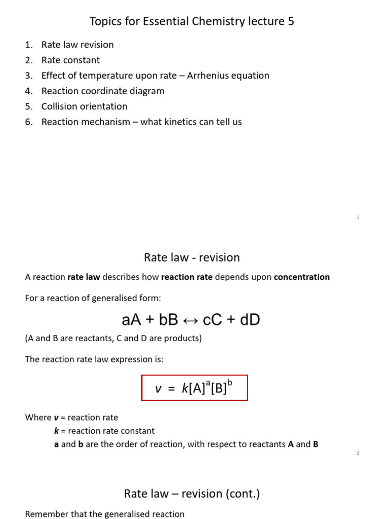 Essential Chemistry Lecture | PDF