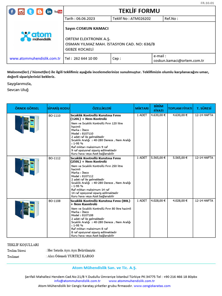 Kurutma Firini | PDF