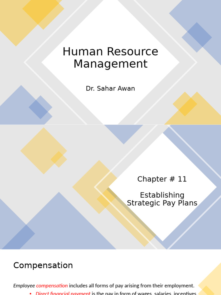 Chapter 11 Establishing Strategic Pay Plans | PDF