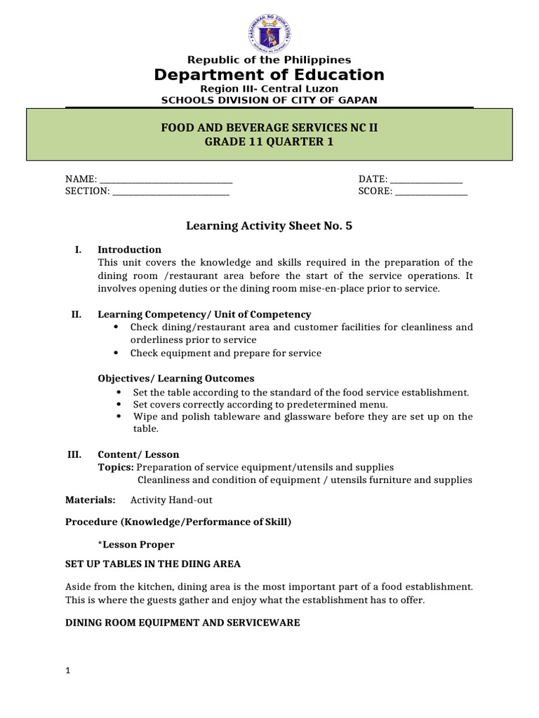 FBS-LASNo 5 | PDF