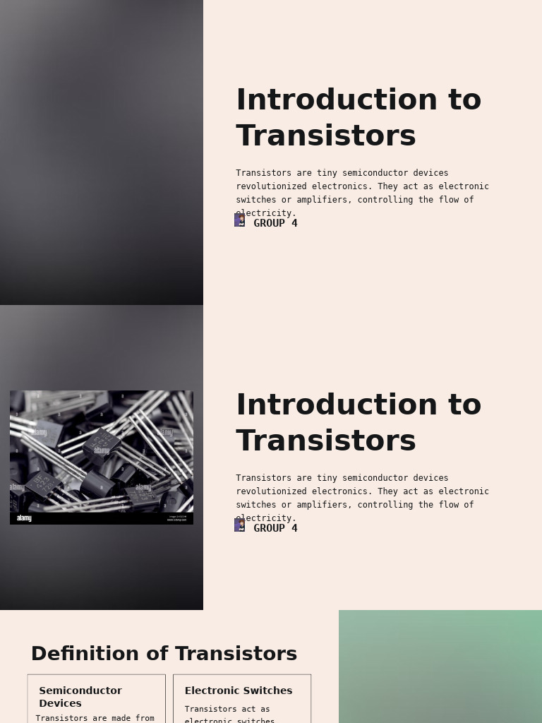 Introduction To Transistors | PDF