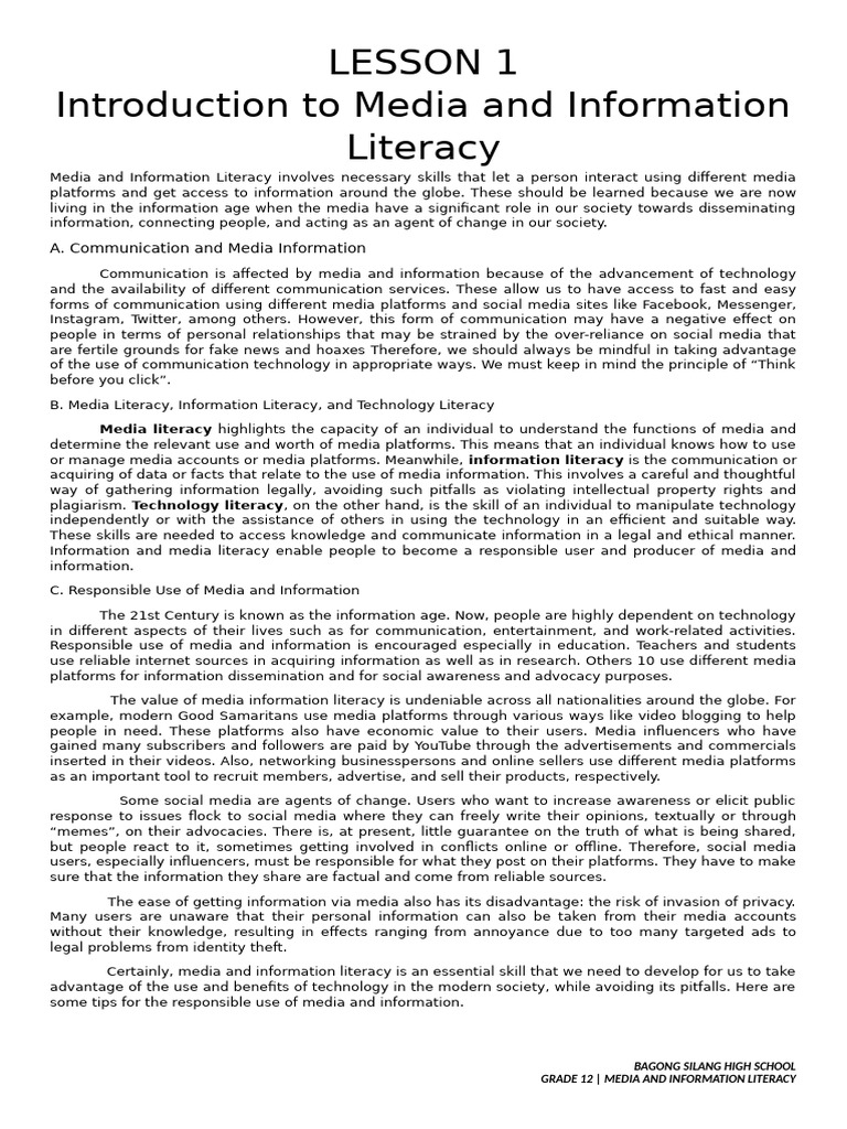 12 Mil Lesson 1 1 | PDF