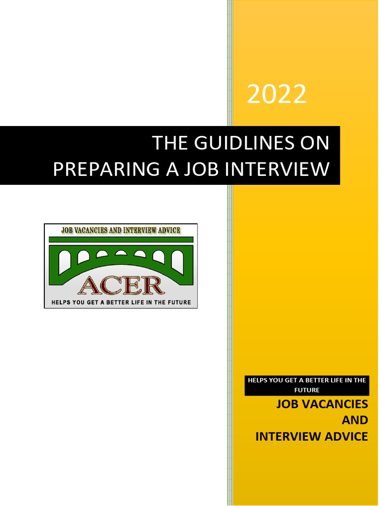 Job Interview Guidelines | PDF