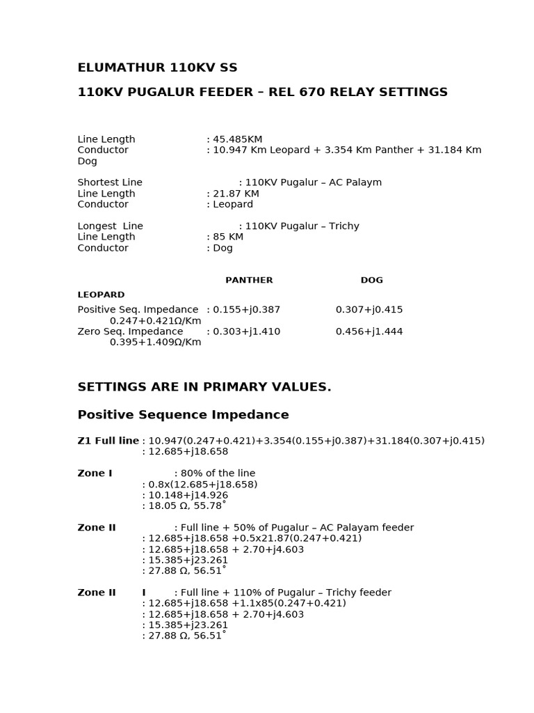 Rel 670 Set | PDF
