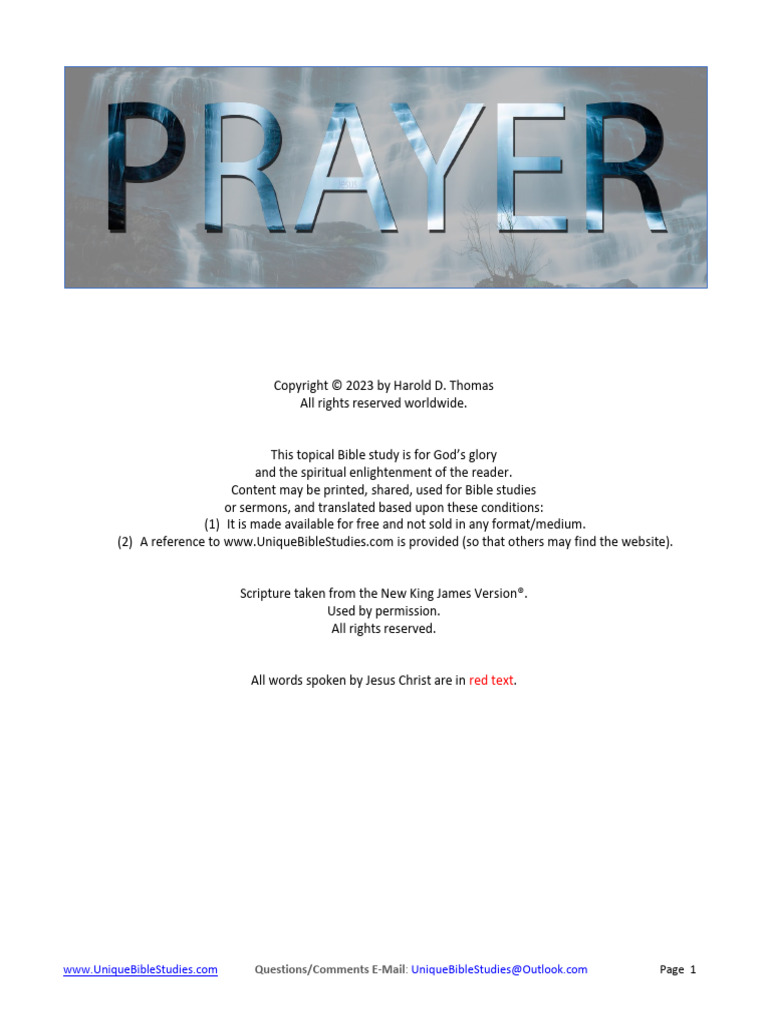 1 Prayer | PDF