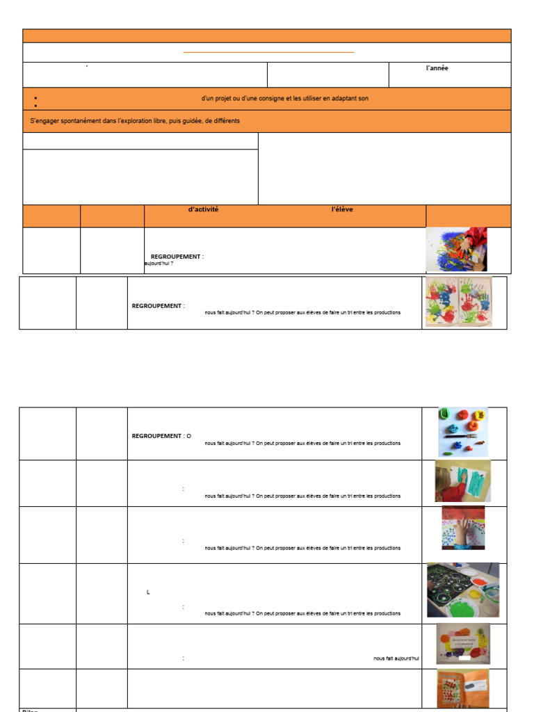 Fiche-De-Sequence - LAISSER DES TRACES | PDF