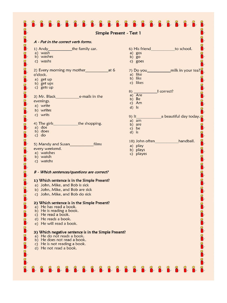 Simple Present Pdf