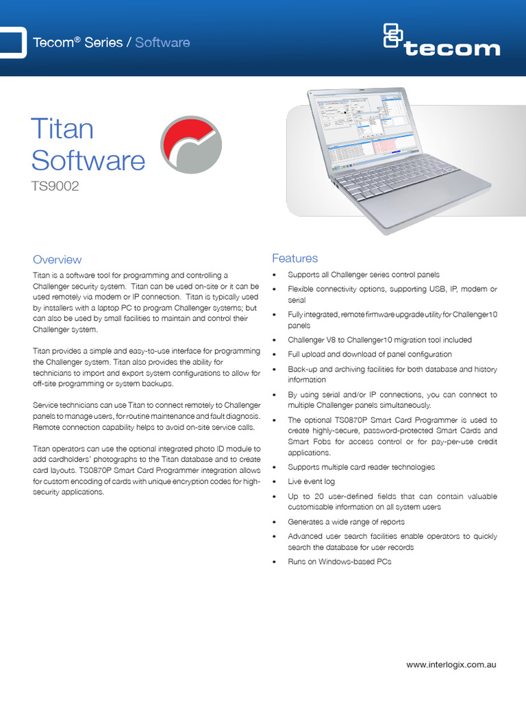 Titan Software | PDF