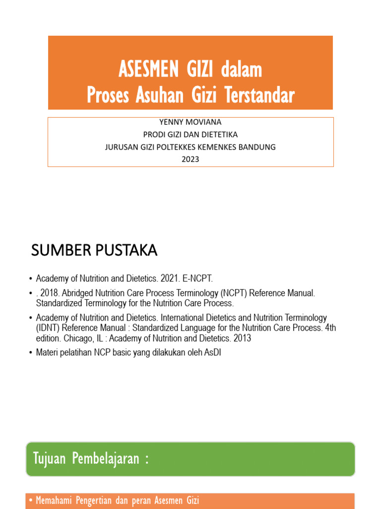 TM 2 Asesmen Gizi Overview | PDF
