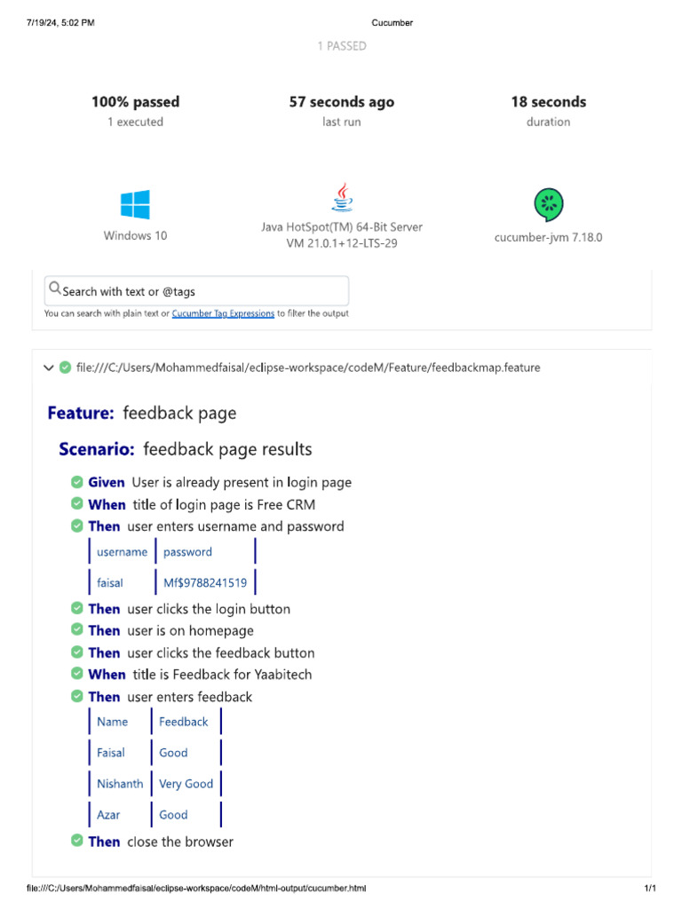 Cucumber Datatable Parameterized With Map | PDF