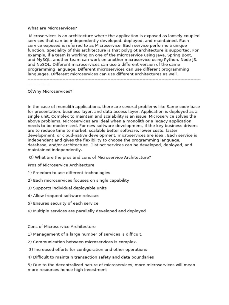 What Are Microservices | PDF