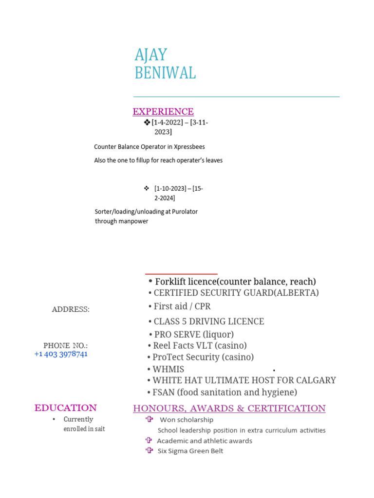 AJAY Resume.... | PDF