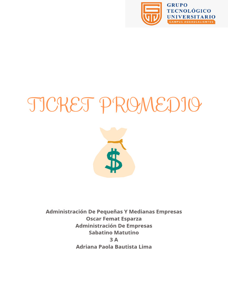 Ticket Promedio | PDF