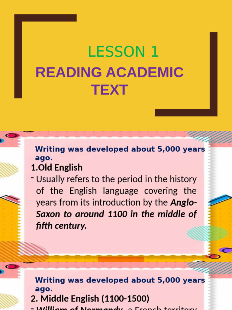 WEEK 1 Lesson 1 Nature of Academic Text | PDF