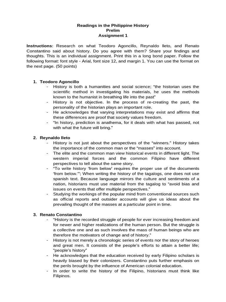 Readings in The Philippine History | PDF