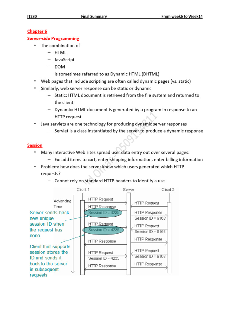 IT-230 After Mid Revision | PDF | Http Cookie | Databases