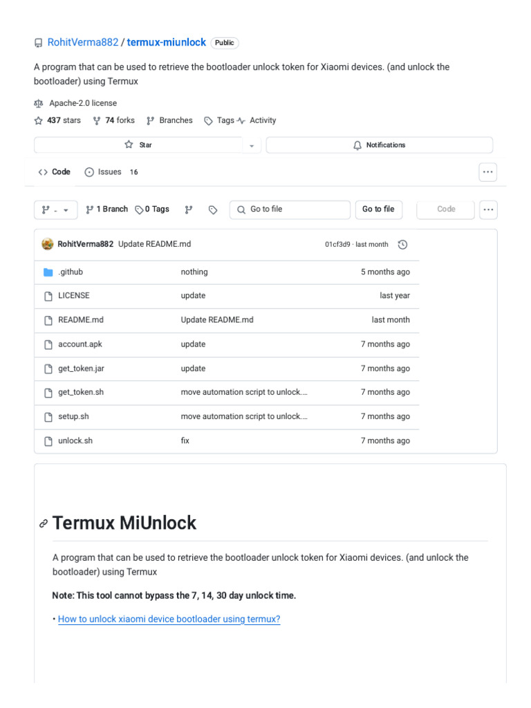 Rohitverma882 Termux-Miunlock | PDF