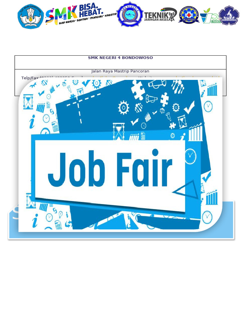 PROPOSAL JOB FAIR 2024 SMKN 4 BONDOWOSO | PDF