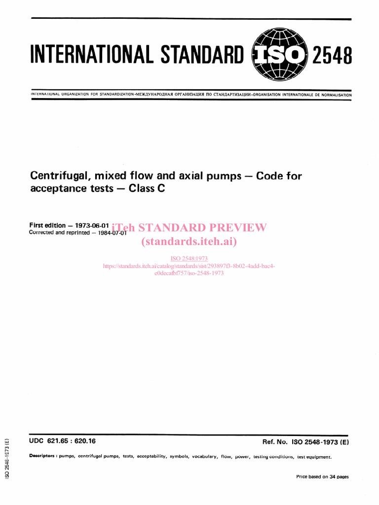 ISO-2548-1973 | PDF