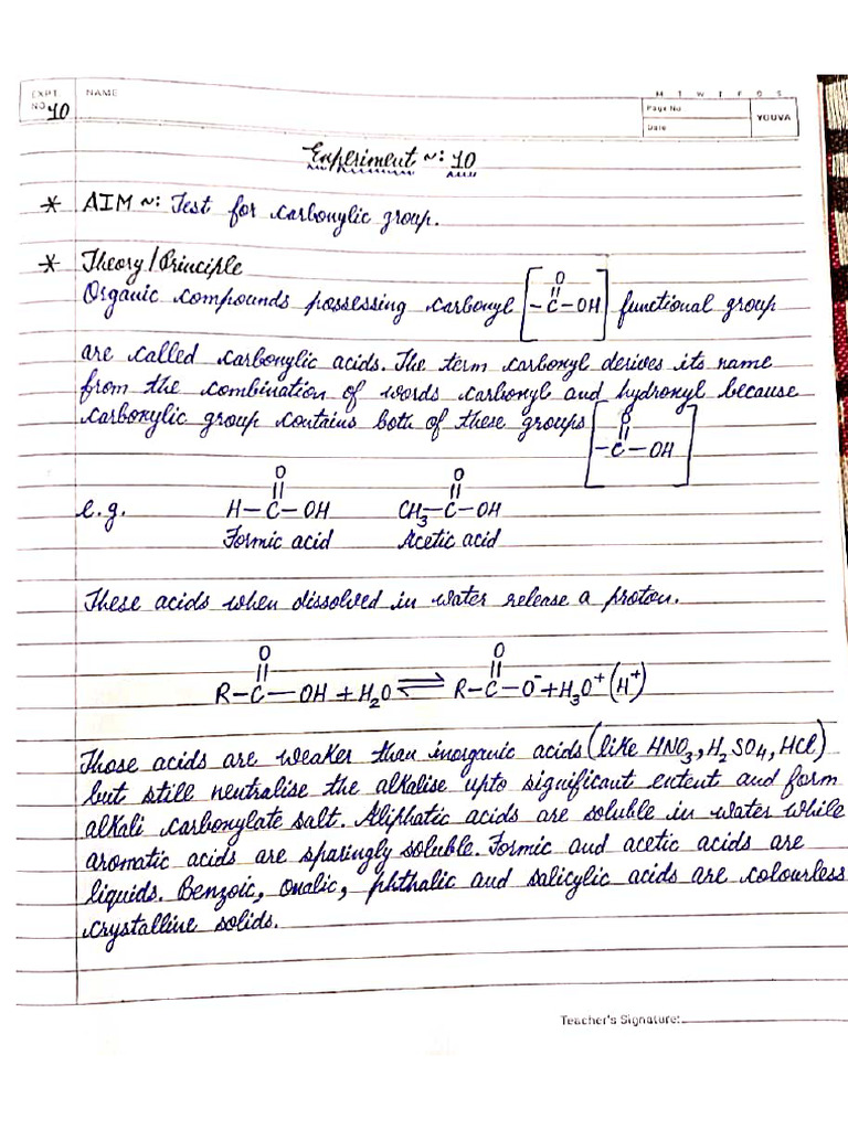 Chemistry Practical-10 | PDF