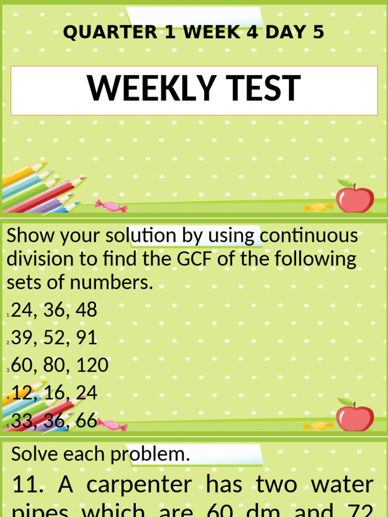 Math 5 Q1 W4-Day 5 | PDF