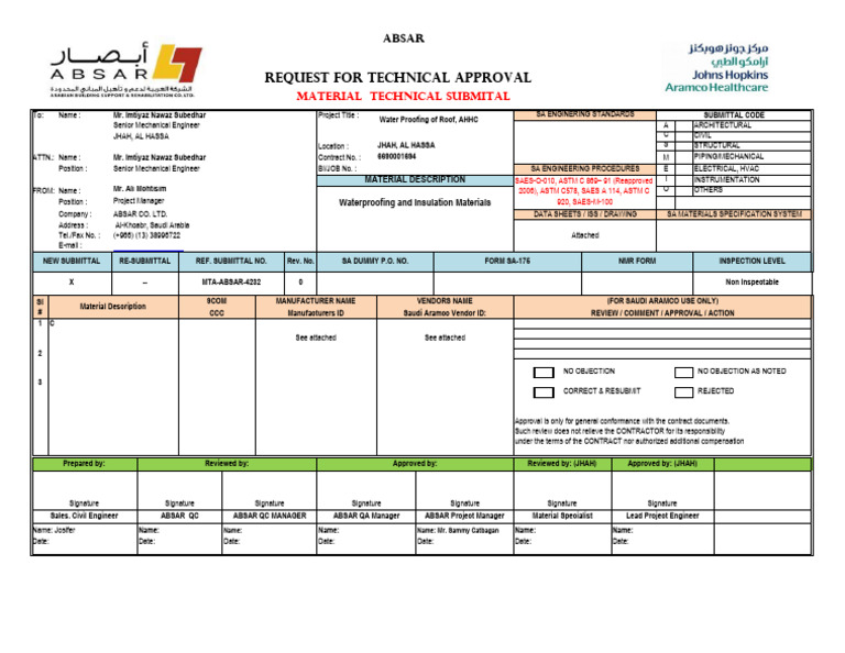 05 0 Mta Approval Sheet Format | PDF