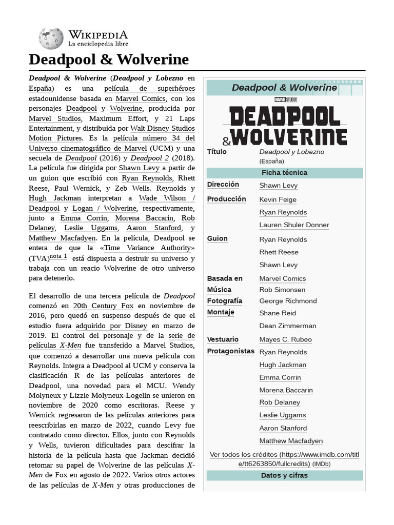 Deadpool & Wolverine | PDF
