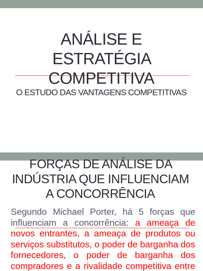 Aula Vantagens Competitivas | PDF