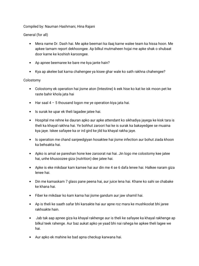 Counseling Surgery - Docx Version 1 | PDF