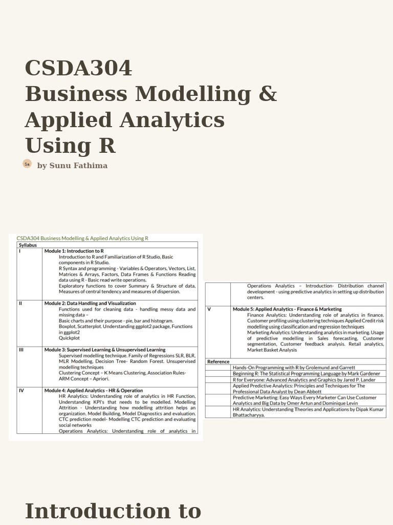 Introduction To R Programming | PDF