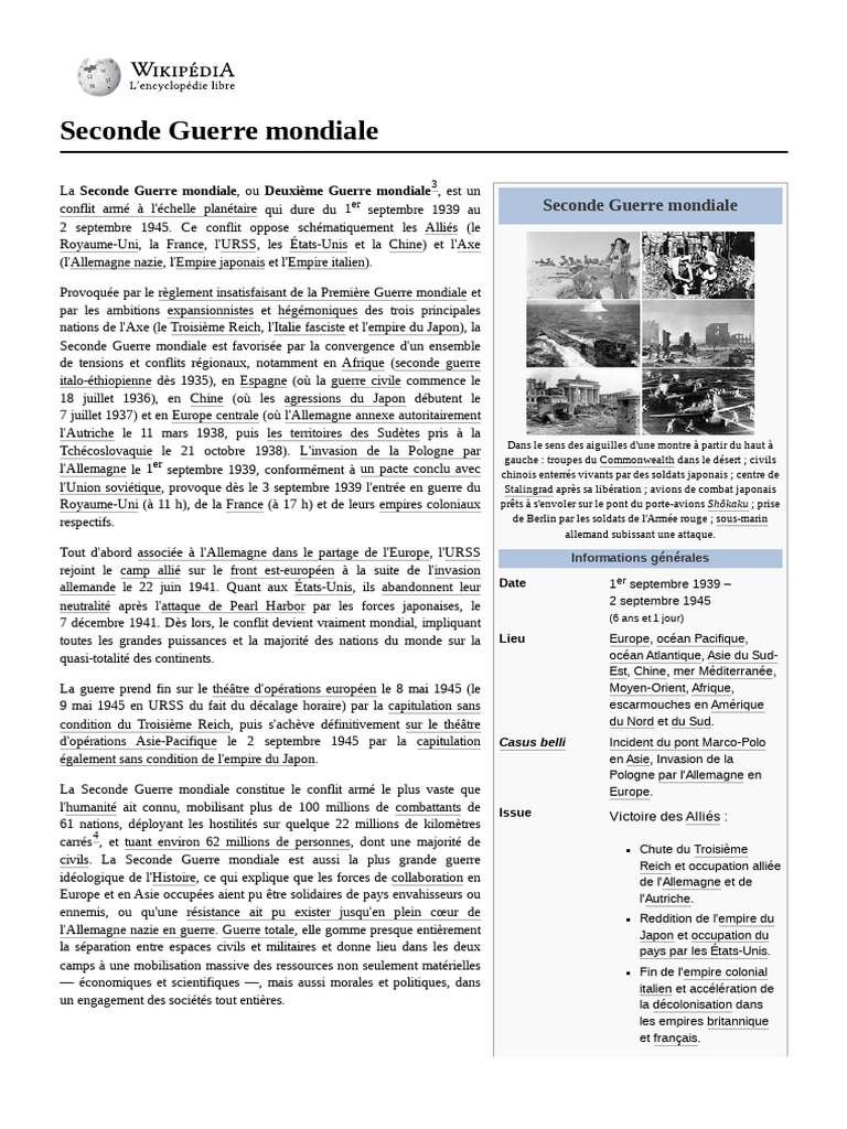 Seconde_Guerre_mondiale | PDF