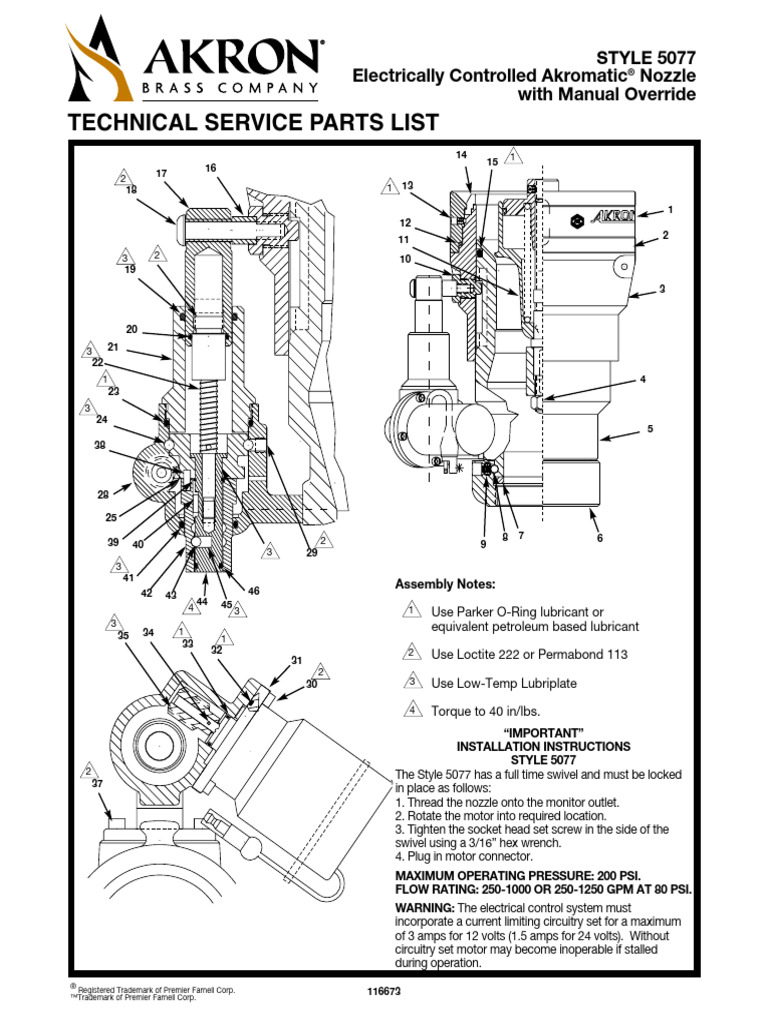 Boquilla Akron Style 5077 | PDF