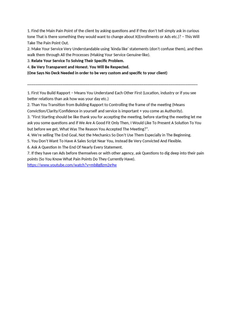 Sales MASTERCLASS | PDF