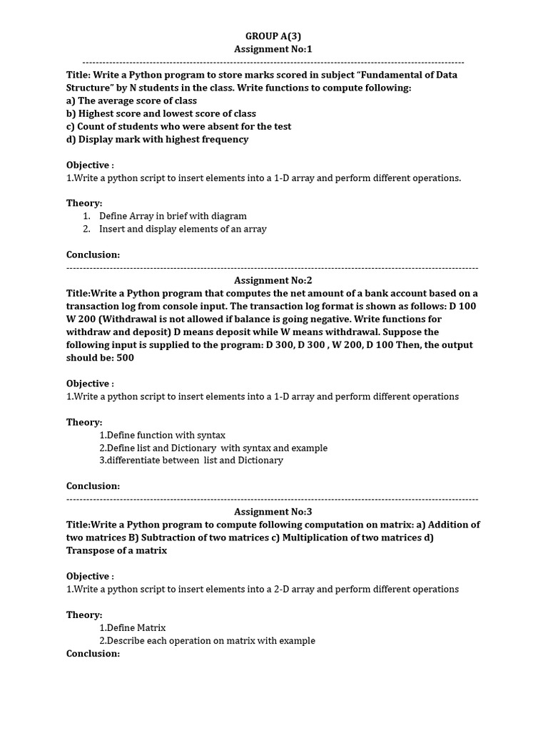 Writeup Contents For FDS | PDF