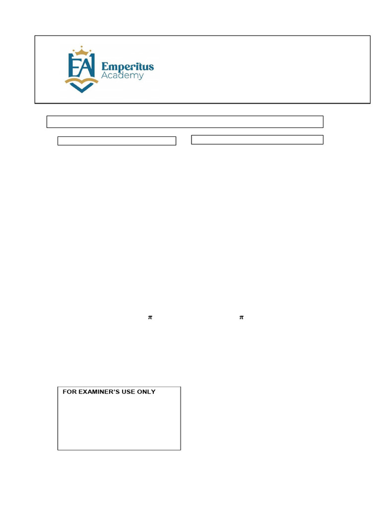 Maths PP2 End of Term 2 | PDF