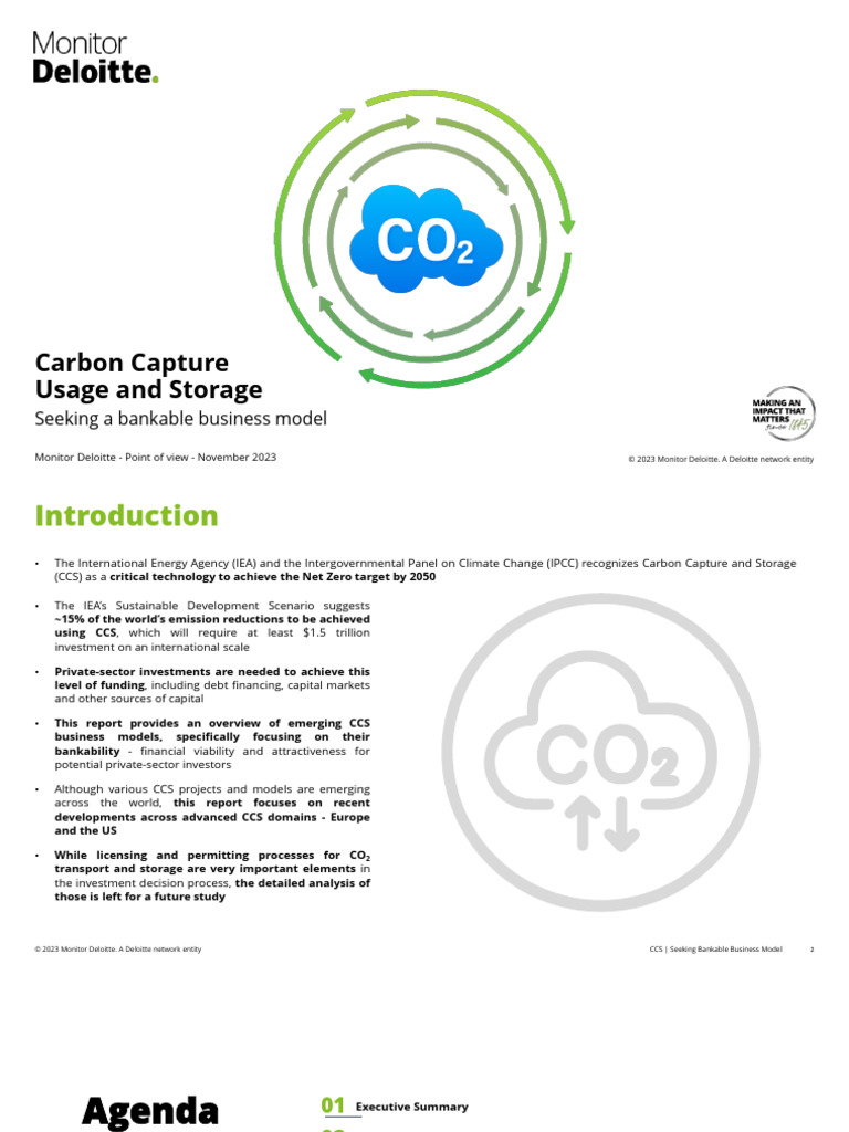 Deloitte Carbon Capture and Storage Seeking Bankable Business Model-V02 ...