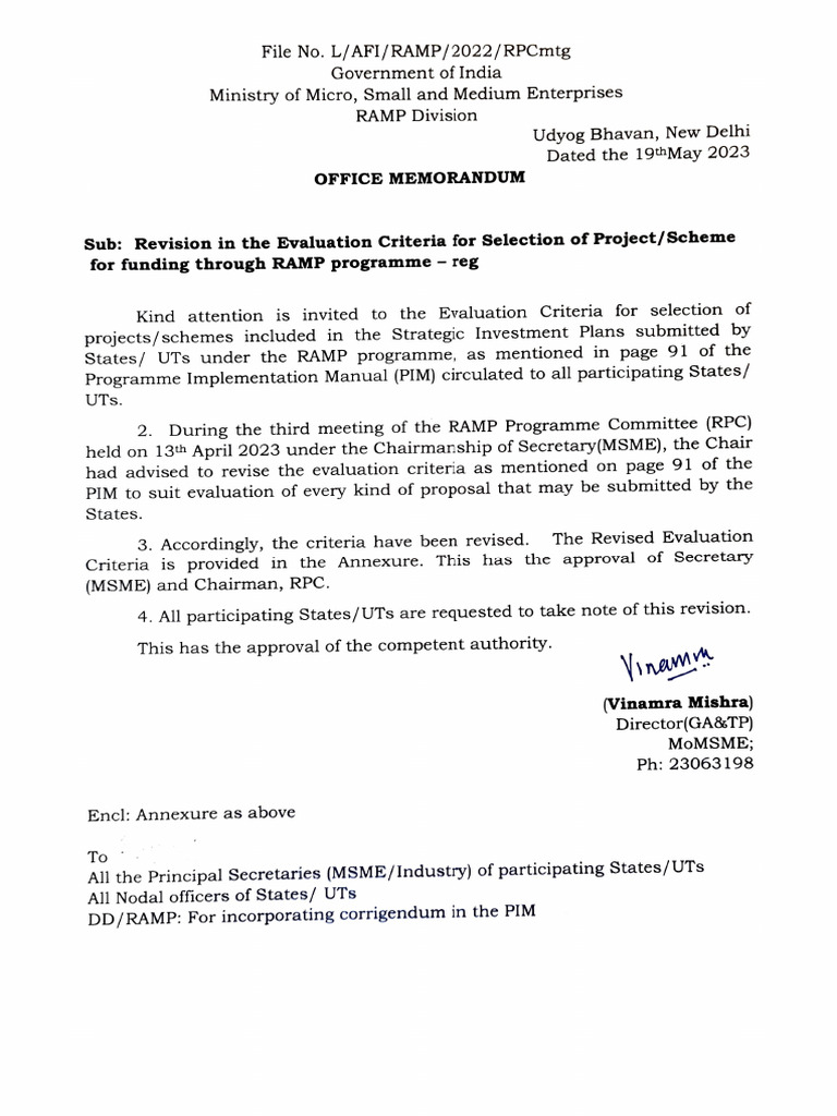 Ramp Revised Project Evaluation-1 | PDF