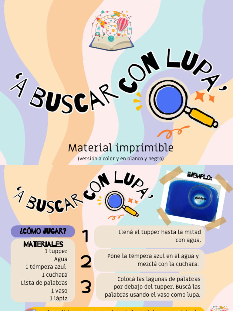 A Buscar Con Lupa - Material Descargable | PDF