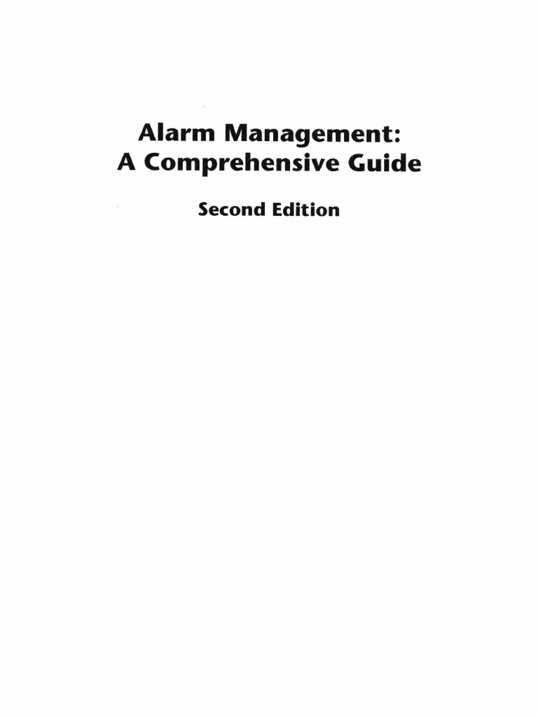 Alarm Management - A Comprehensive Guide | PDF