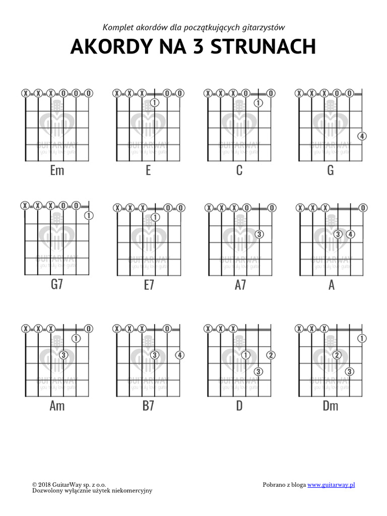 Akordy Dla Poczatkujacych | PDF