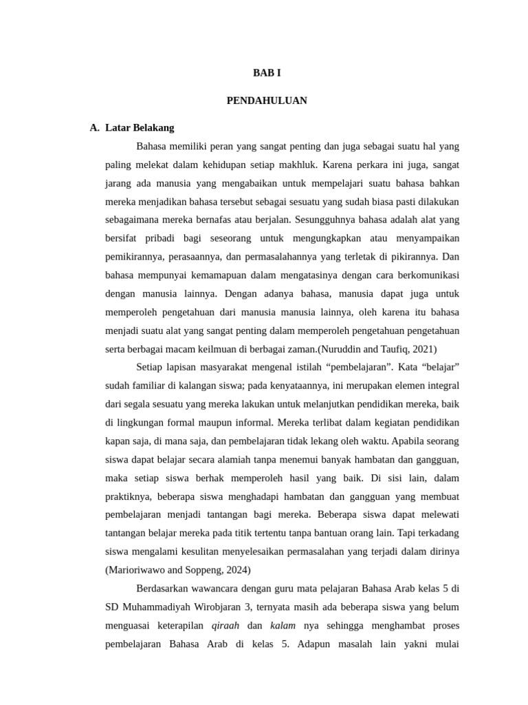 Catatan - Zaidan Bab I - III Menuju Sempro Aamiin | PDF