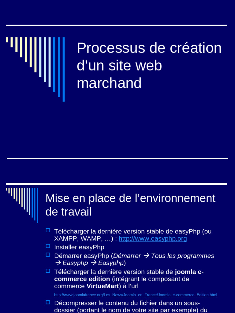 Fargeas E-COMMERCE-Processus de Création D'un Site Web Marchand | PDF