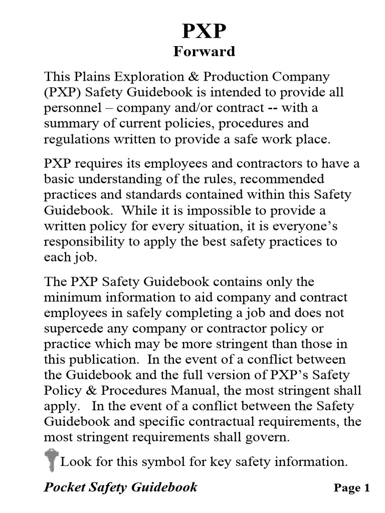 PXP Pocket Safety | PDF